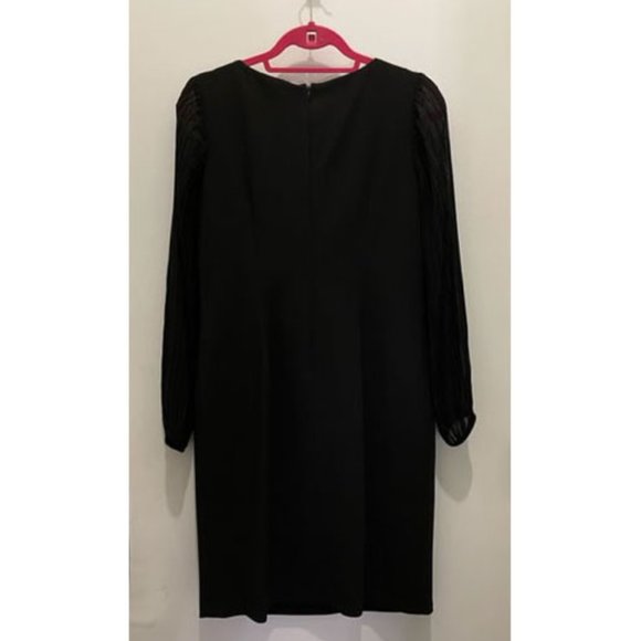 Donna Ricco | Dresses | Donna Ricco Black Stretch Sheath Dress Wsheer ...
